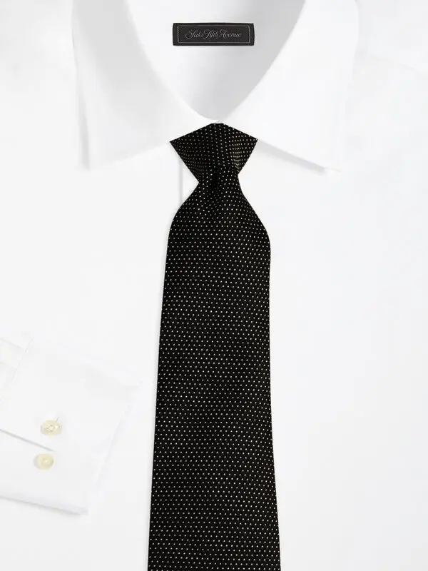 Emporio Armani Pin-dot Silk-blend Tie