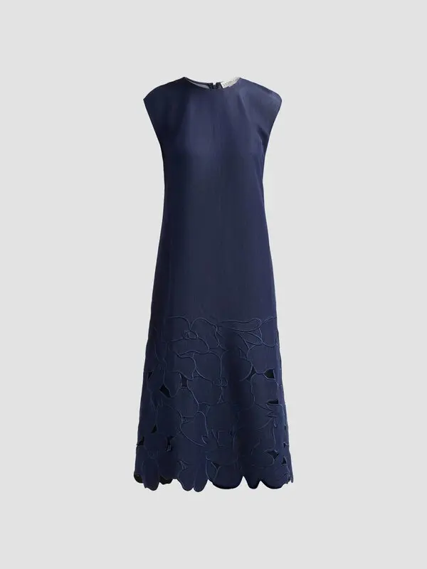 SACHIN BABI Sabette Guipure Lace-hem Shift Dress