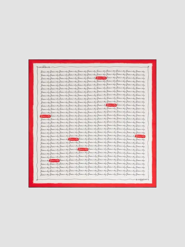 Givenchy Square In Silk - Red