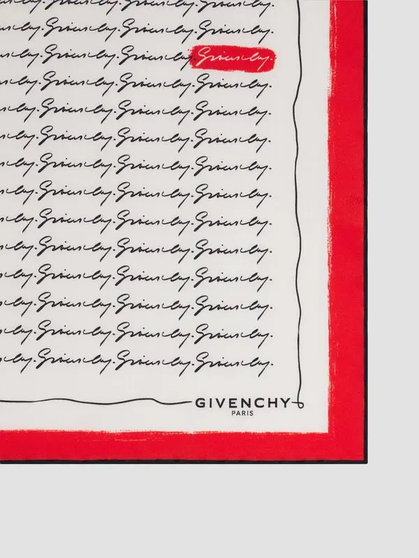 Givenchy Square In Silk - Red