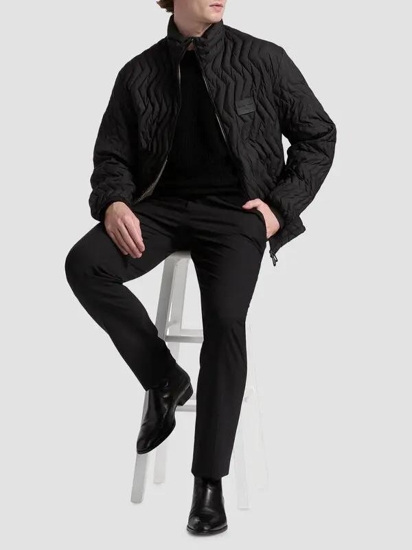 Emporio Armani Zig-zag Padded Down Jacket