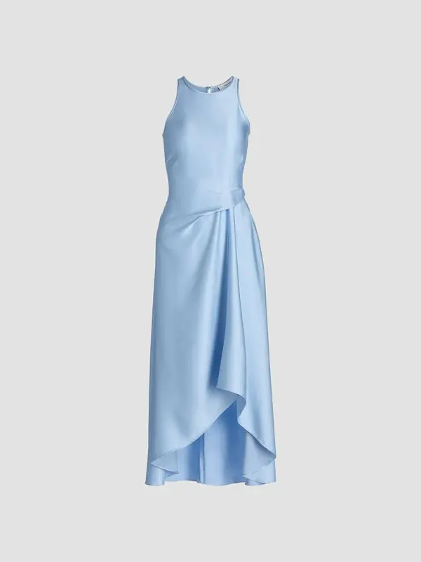 REISS Micah Bias Drape Midi-dress