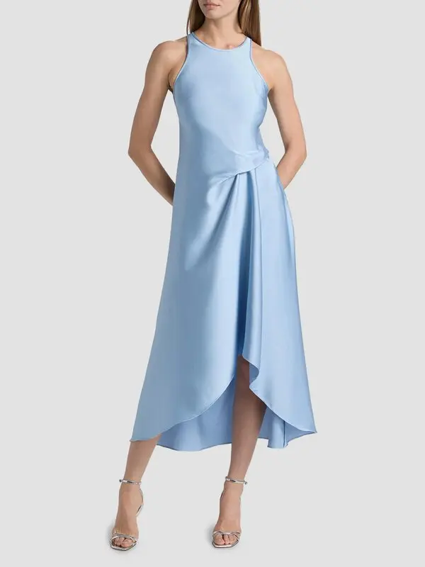 REISS Micah Bias Drape Midi-dress