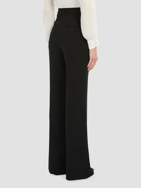 Max Mara Flared Cady Trousers