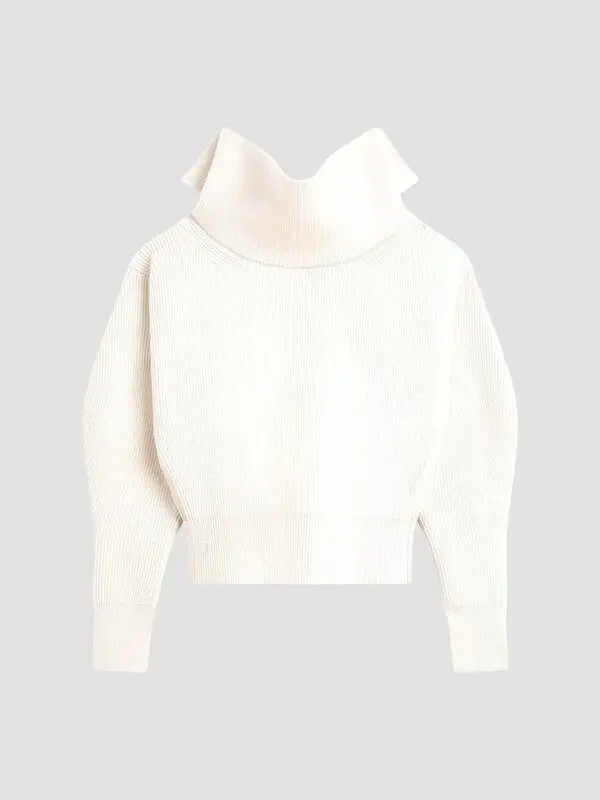 Givenchy Slashed Sweater In Wool And Cashmere