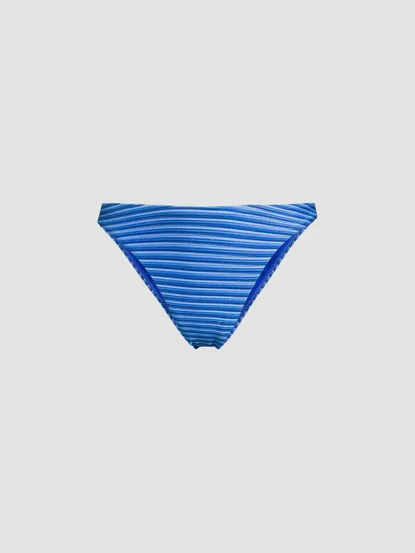 MILLY Margot Striped Bikini Bottom