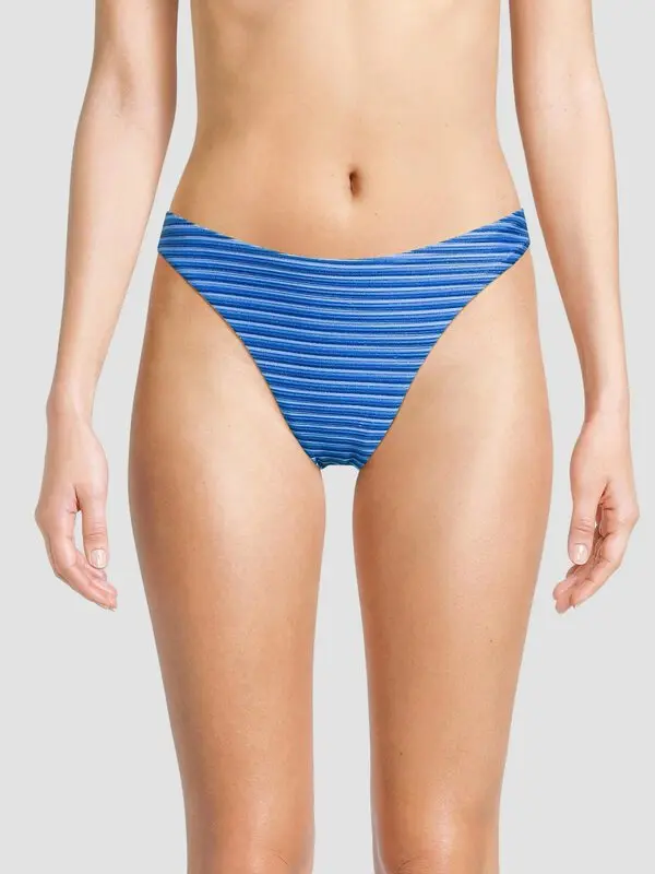 MILLY Margot Striped Bikini Bottom