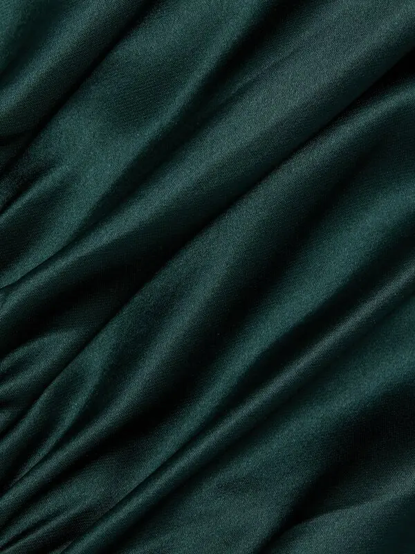 MILLY Whitney Asymmetric Hammered Satin Dress