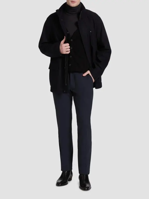 Emporio Armani Wool-blend Car Coat