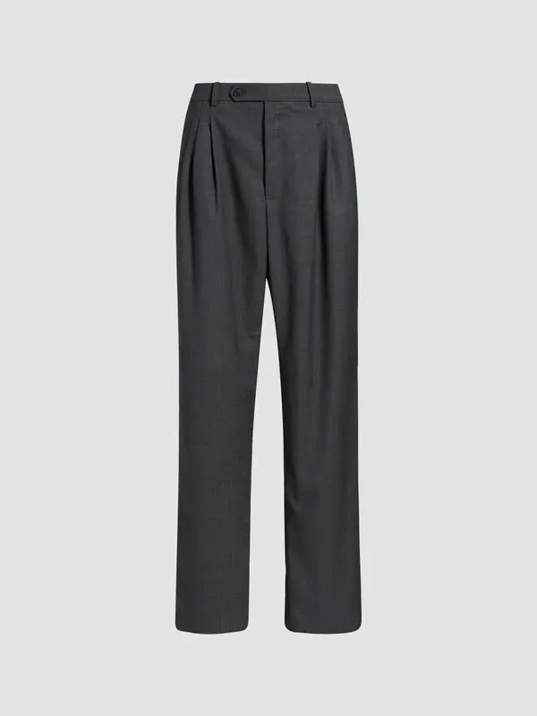 Ronny Kobo Soprano Wool-blend Pants - Dark Grey
