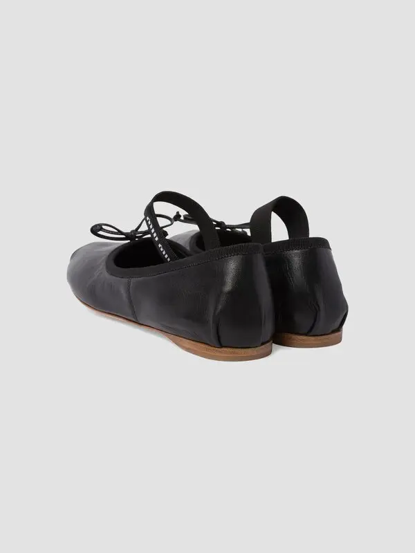 Miu Miu Leather Ballerinas