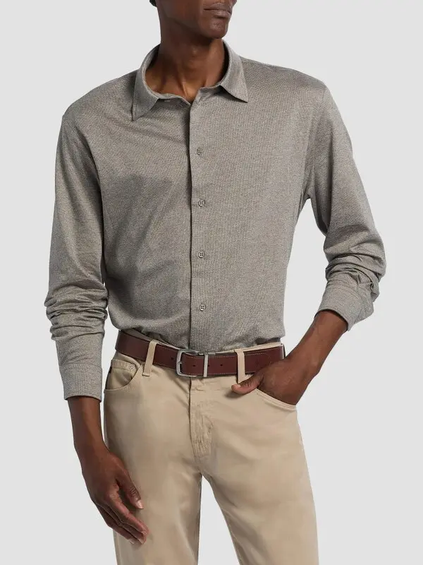 Emporio Armani Cotton Jersey Sport Shirt