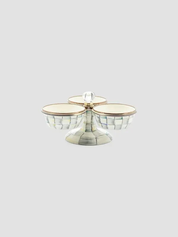 MACKENZIE-CHILDS Checked Triplicity - Sterling Check