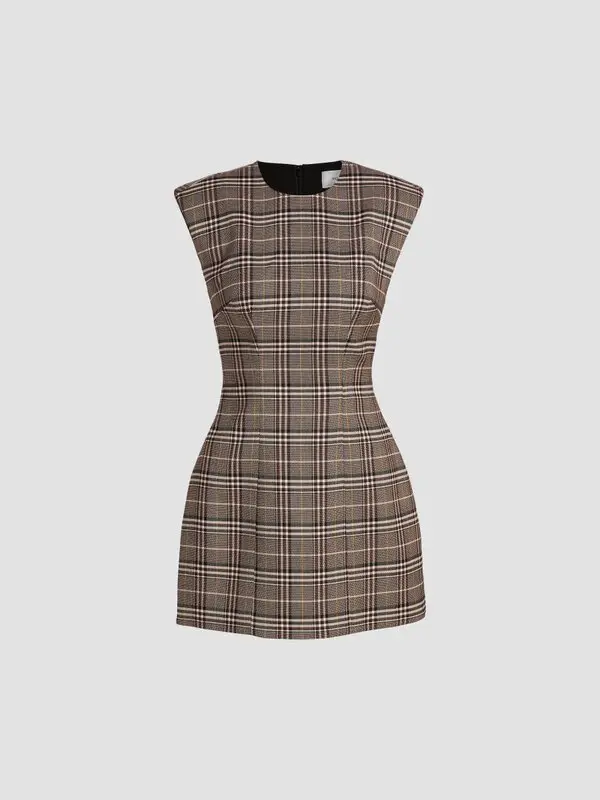 Ronny Kobo Wolverton Plaid Minidress