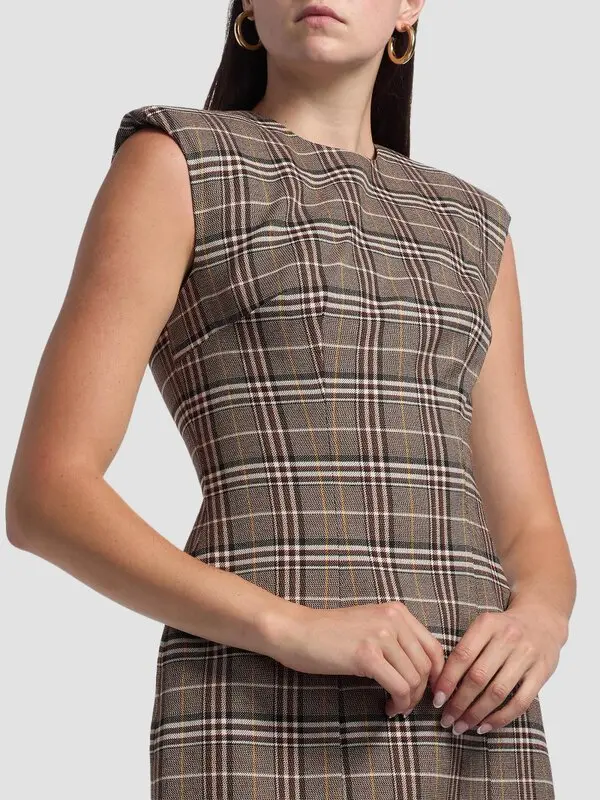 Ronny Kobo Wolverton Plaid Minidress