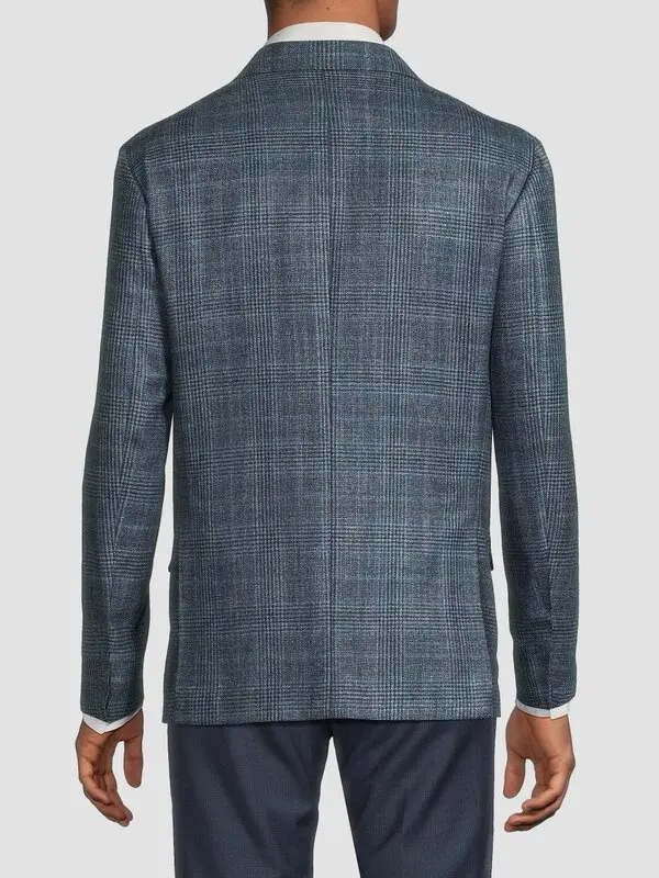 SARTORIO NAPOLI Plaid Wool-silk Jacket