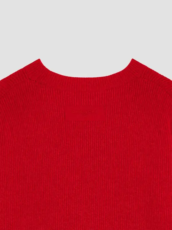 Givenchy Asymmetric Sweater In Wool And Cashmere - Red