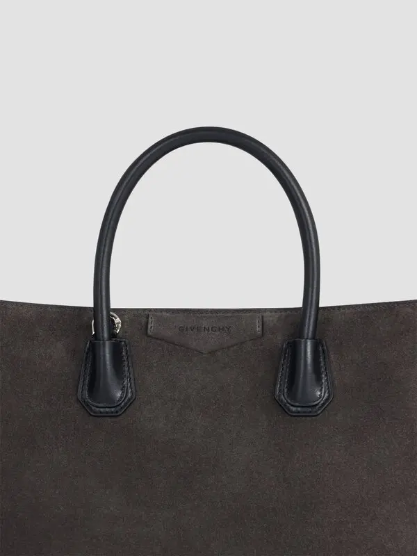 Givenchy Small Antigona Catchall Top Handle Bag In Suede Leather