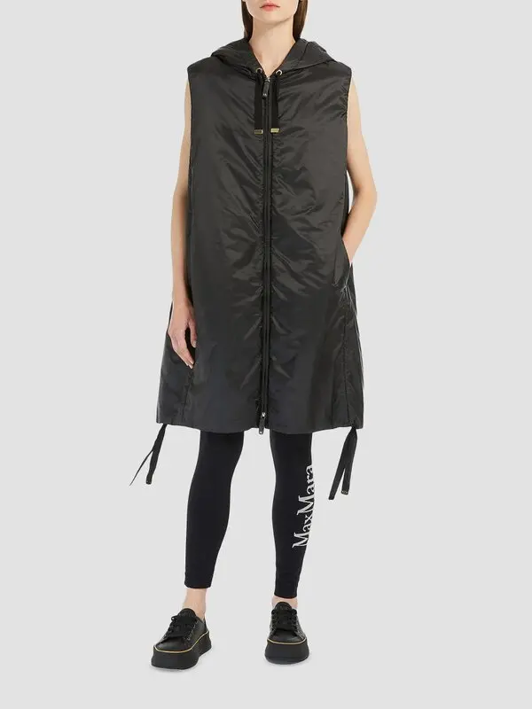 Max Mara Water Repellent Canvas Gilet - Black