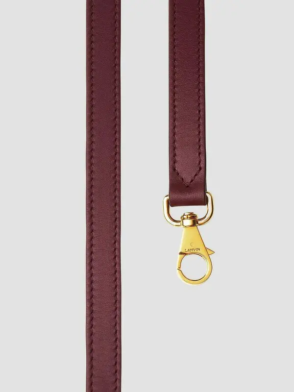 LANVIN Compagnon Asymmetrical Crossbody Bag In Leather
