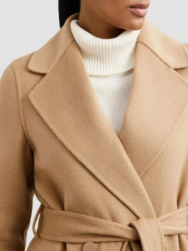 REISS Lucia Double-breasted Blindseam Coat