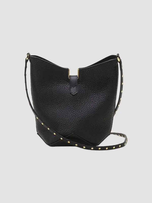 LANVIN Catch Nano Leather Bucket Bag