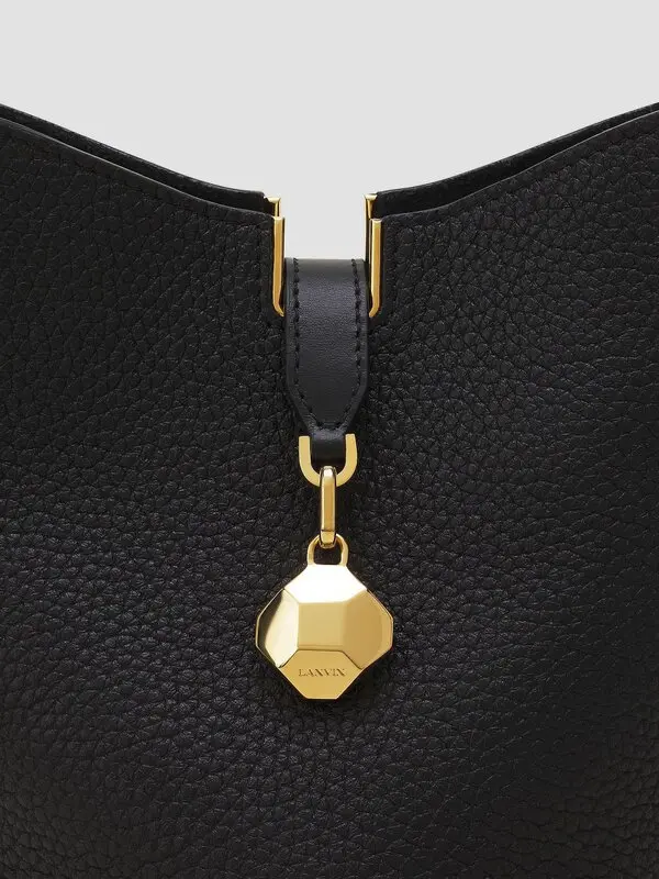 LANVIN Catch Nano Leather Bucket Bag