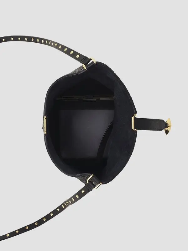 LANVIN Catch Nano Leather Bucket Bag