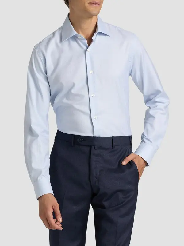 SAKS FIFTH AVENUE Collection Minicheck Dress Shirt