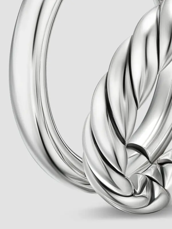 David Yurman Dy Mercer Two Row Ring In Sterling 8mm