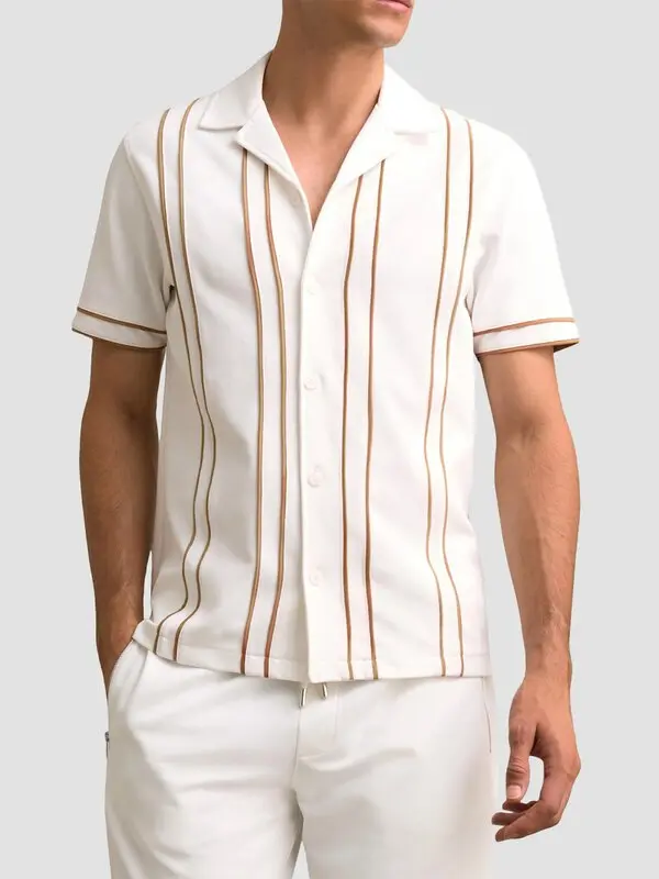 REISS Sander Cuban Striped Shirt