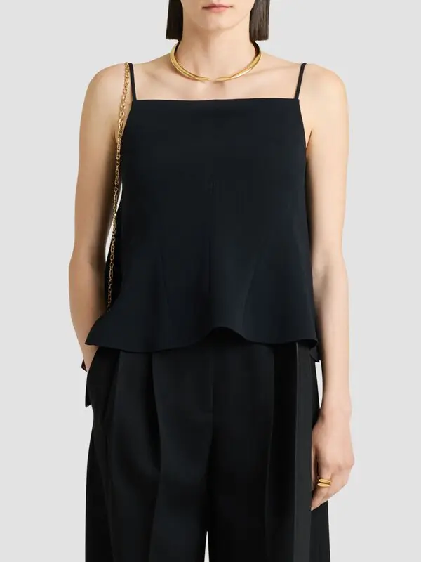 Givenchy Sliced Top In Crepe Cady