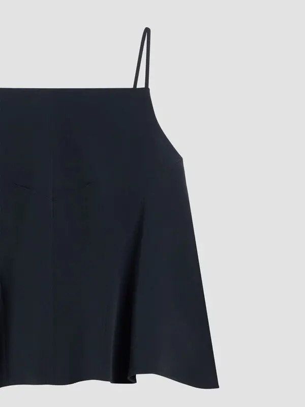 Givenchy Sliced Top In Crepe Cady