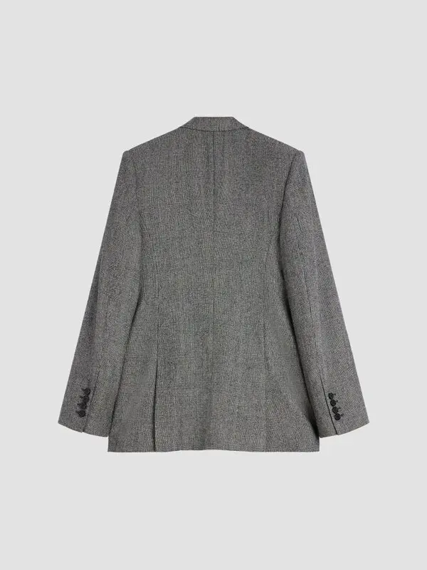 Givenchy Double-breasted Checked Jacket In Flannel