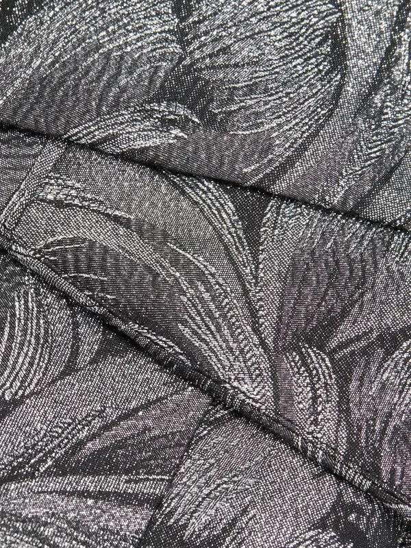 MILLY Diana Feather Jacquard Strapless Midi-dress