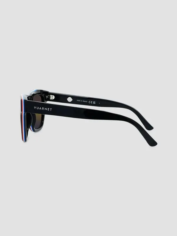 Vuarnet Belvedere 06 53mm Square Sunglasses - Black Brown