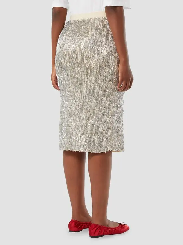 Marina Rinaldi Sequinned Tulle Skirt