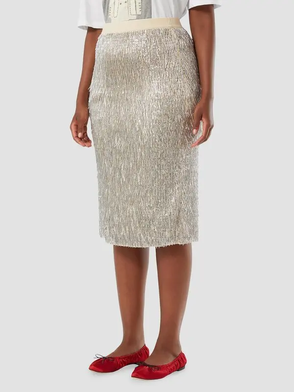 Marina Rinaldi Sequinned Tulle Skirt