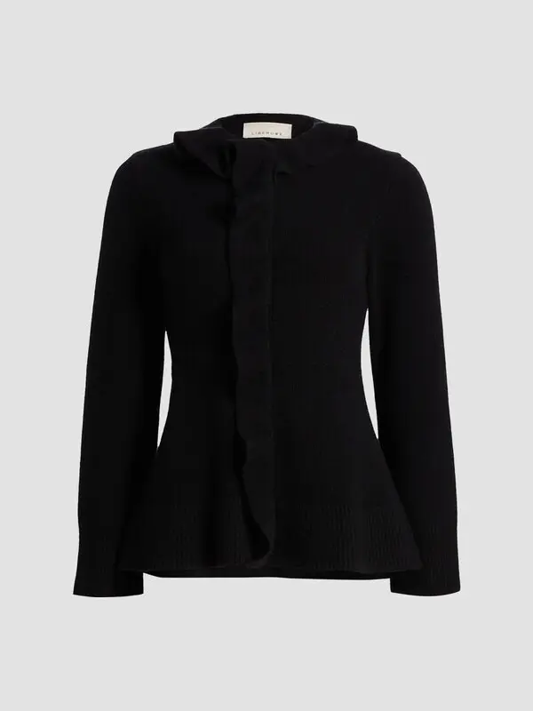 LIBEROWE Queen Wool Ruffle Cardigan