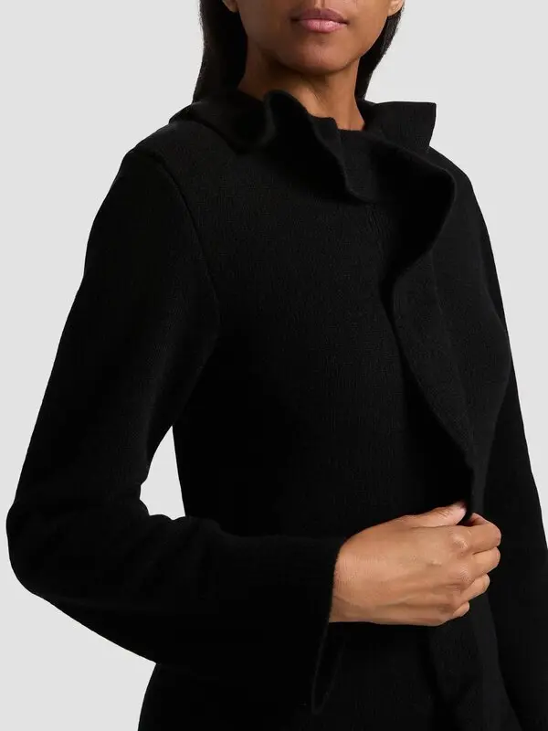 LIBEROWE Queen Wool Ruffle Cardigan