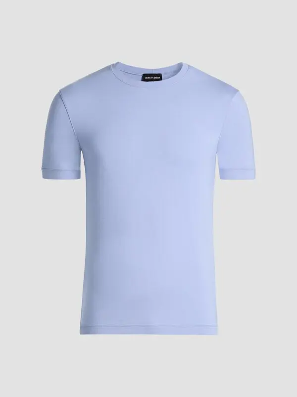 Giorgio Armani Stretch Jersey Crewneck T-shirt - Solid Light