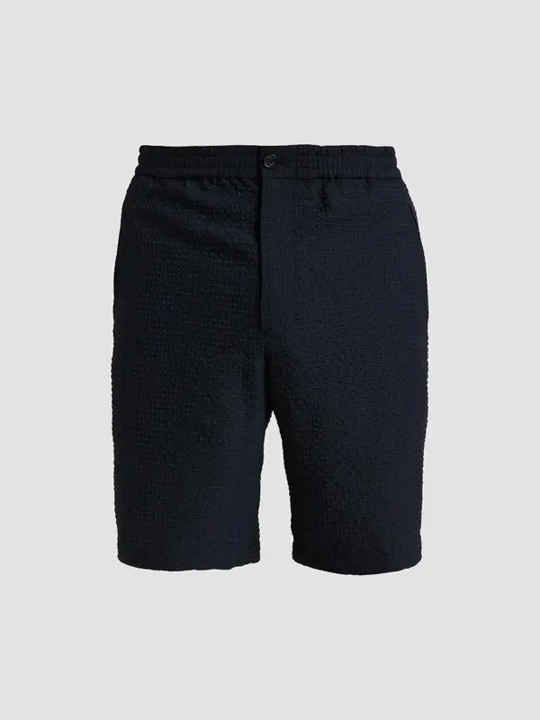 Emporio Armani Textured Tech Seersucker Shorts
