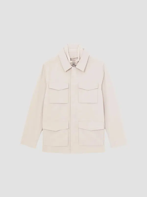 REISS Bryson Safari Jacket - Stone