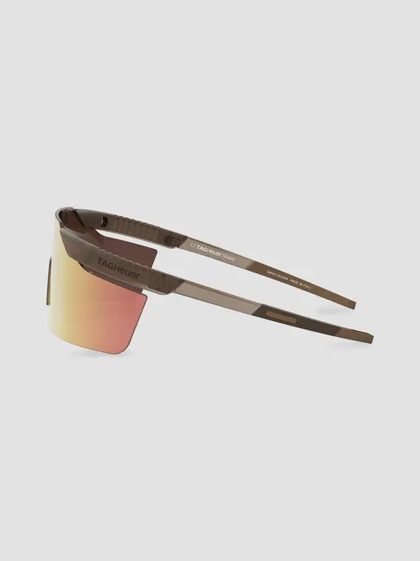 Tag Heuer Shield 149mm Mask Sunglasses - Brown Orange