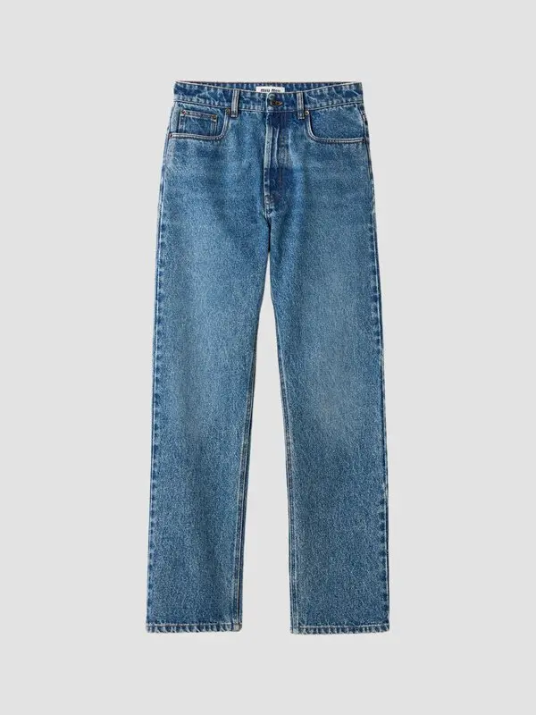 Miu Miu Five-pocket Denim Jeans - Blue
