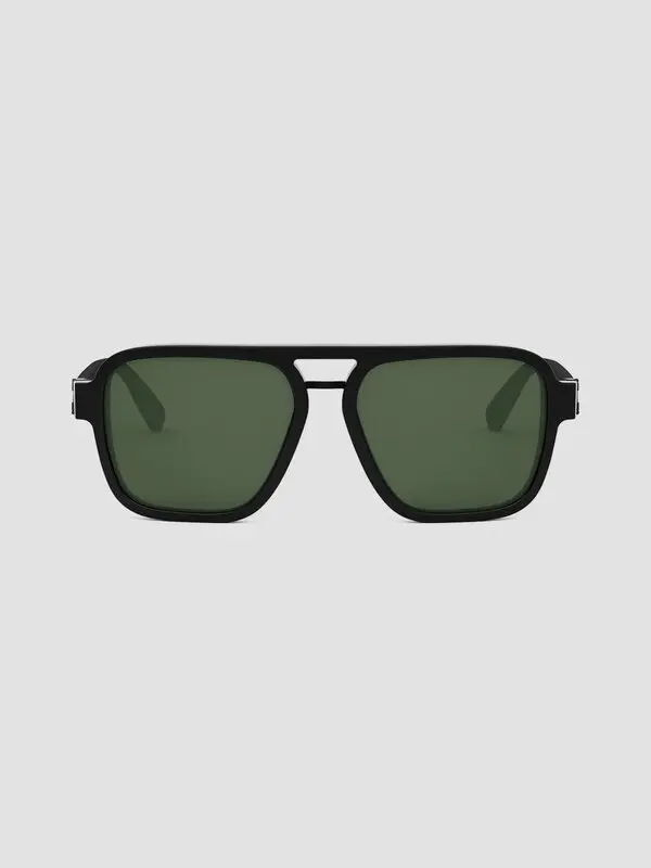 BVLGARI Aluminium 56mm Tortoiseshell Square Sunglasses - Black