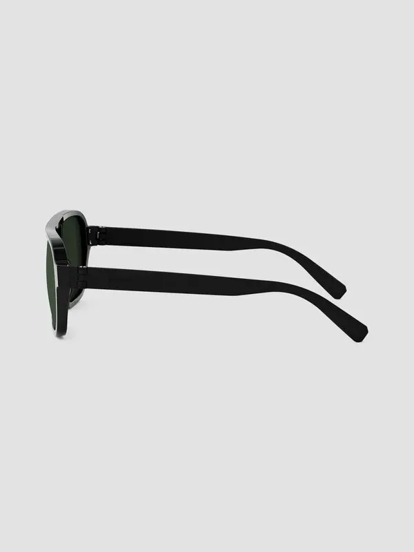 BVLGARI Aluminium 56mm Tortoiseshell Square Sunglasses - Black