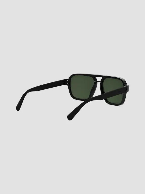 BVLGARI Aluminium 56mm Tortoiseshell Square Sunglasses - Black