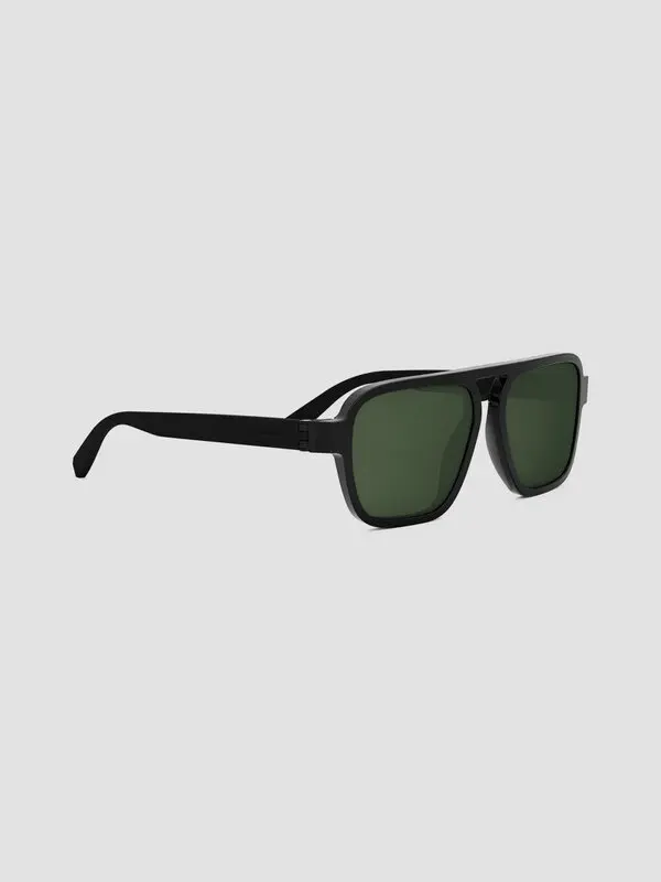 BVLGARI Aluminium 56mm Tortoiseshell Square Sunglasses - Black