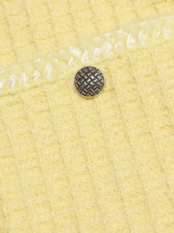 MILLY Saige Textured Knit Miniskirt